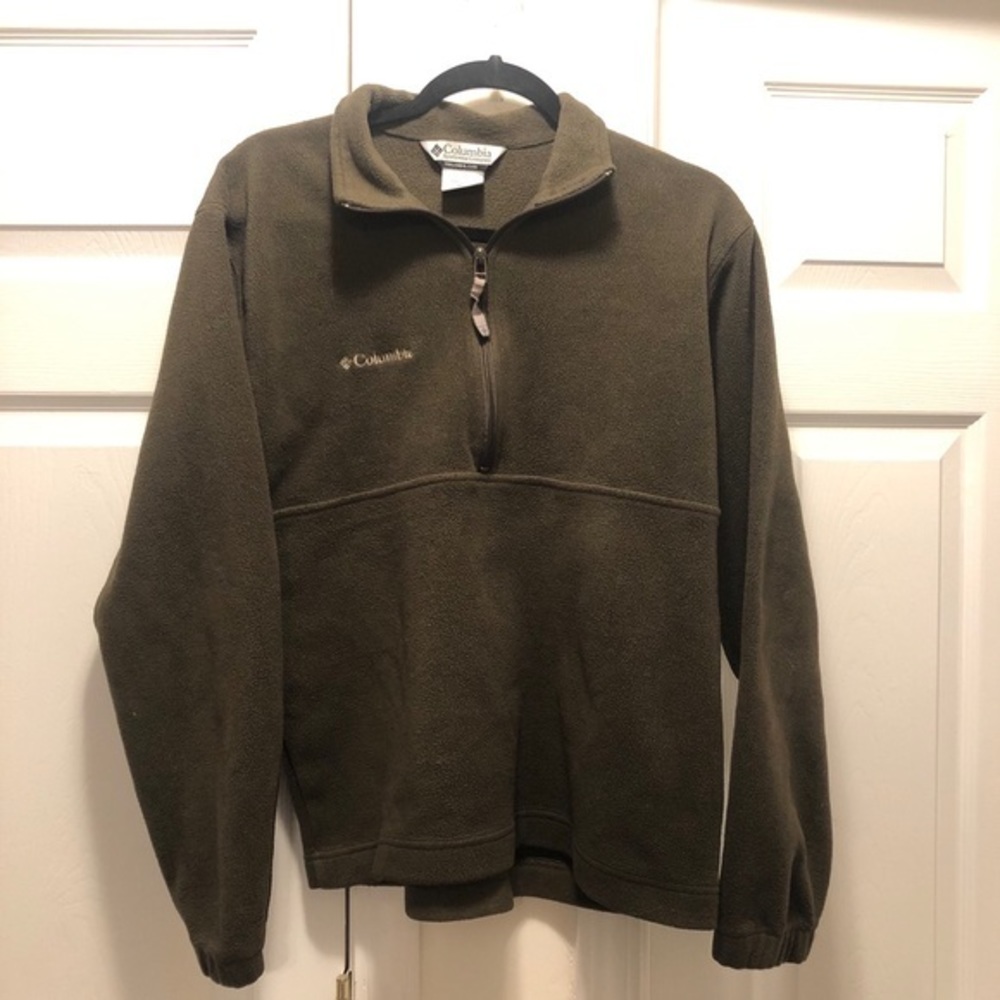 Mens Columbia Fleece Pullover Jacket - Gem